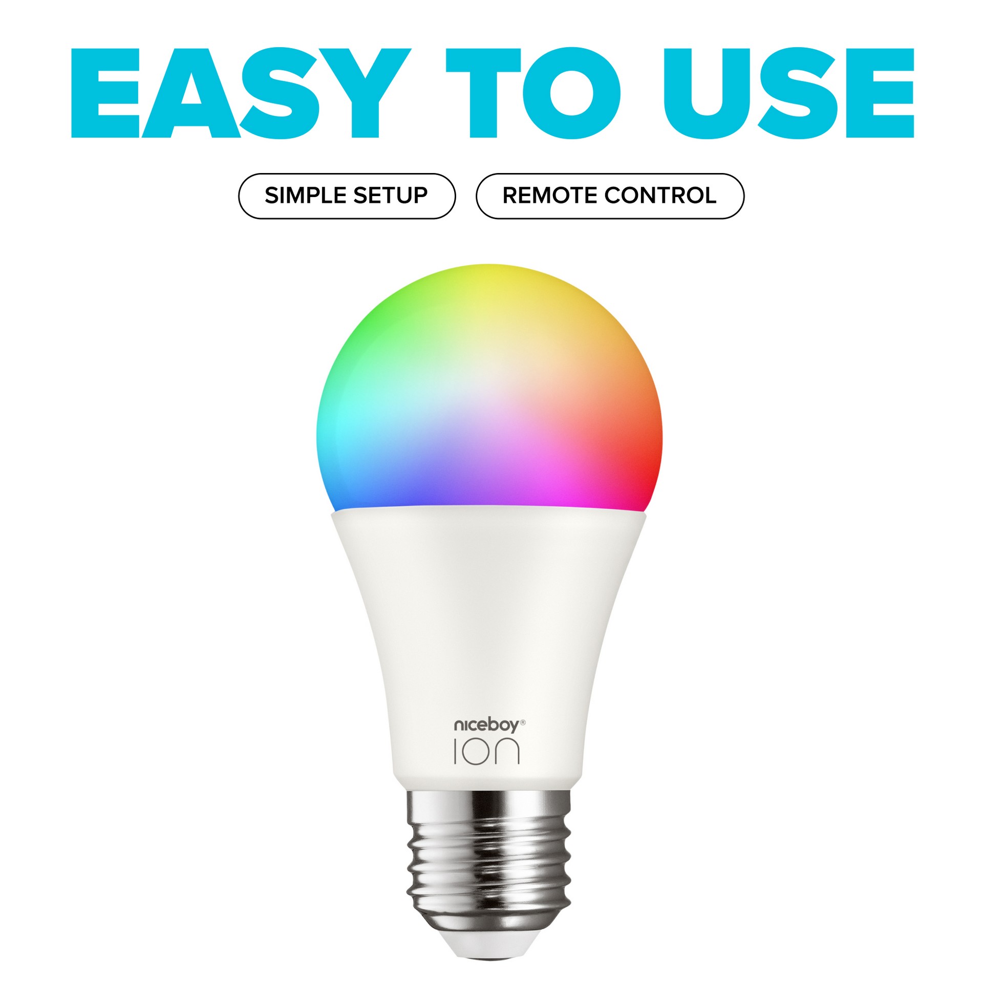 ION SmartBulb RGB E27 12W set 3ks | Niceboy
