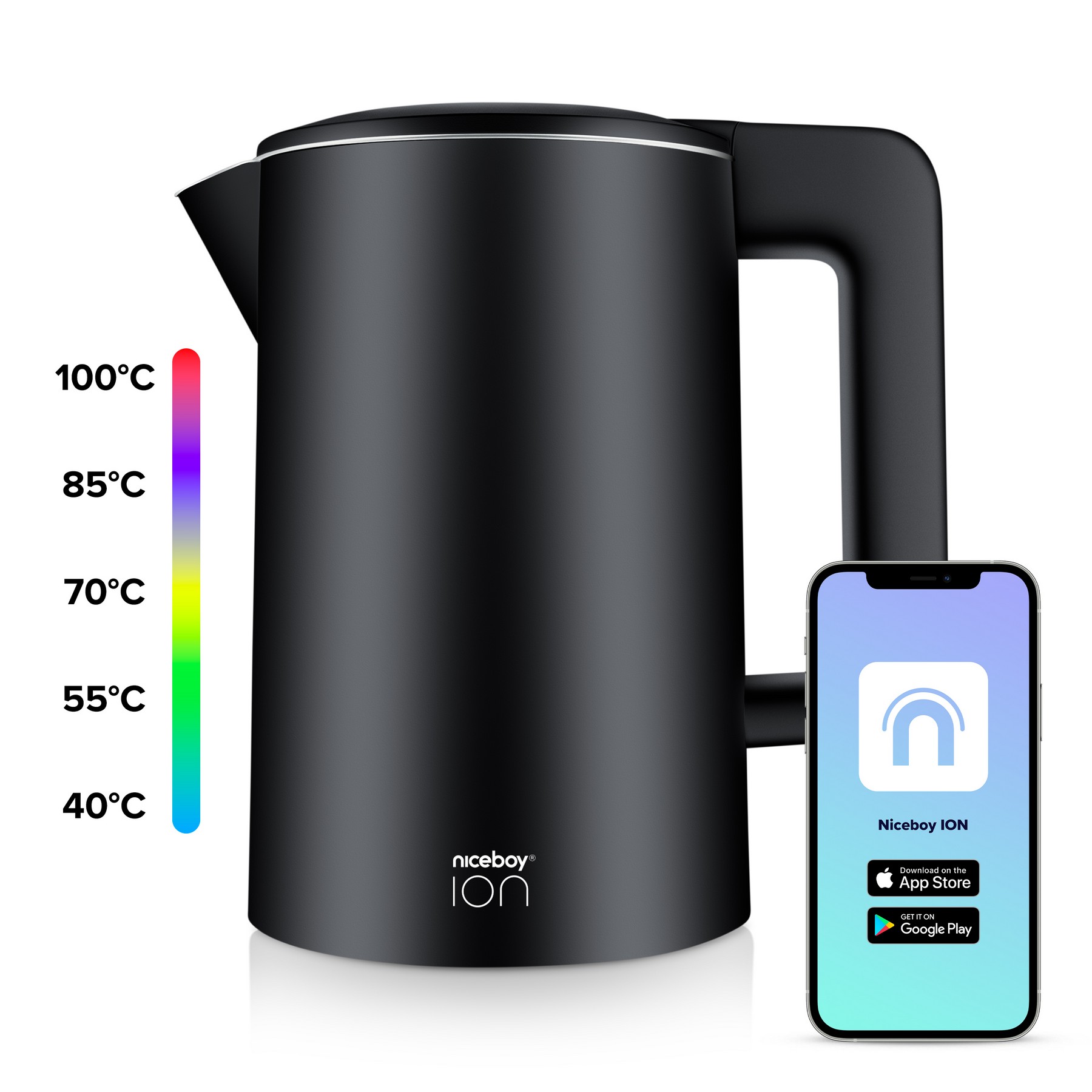 ION SmartKettle Onyx black | Niceboy